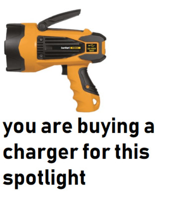 🔥Adapter charger For EverStart Maxx SL10LEDE 2200 Lumen LED Spotlight 🔥 ...