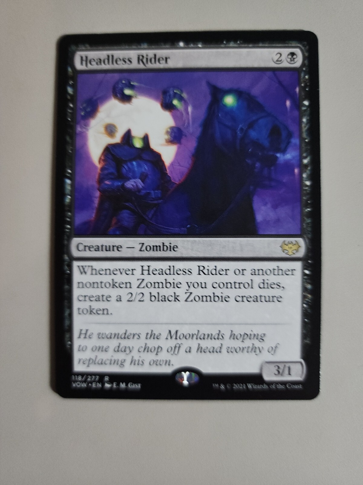 MTG+Headless+Rider+Innistrad%3A+Crimson+Vow+118%2F277+Regular+Rare for ...