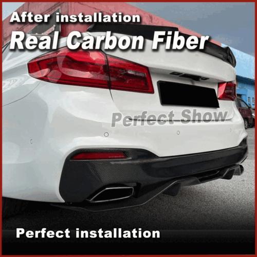 Fit for BMW 5 Series G30 540i M Sport 2017-2022 REAL Carbon Rear Bumper ...