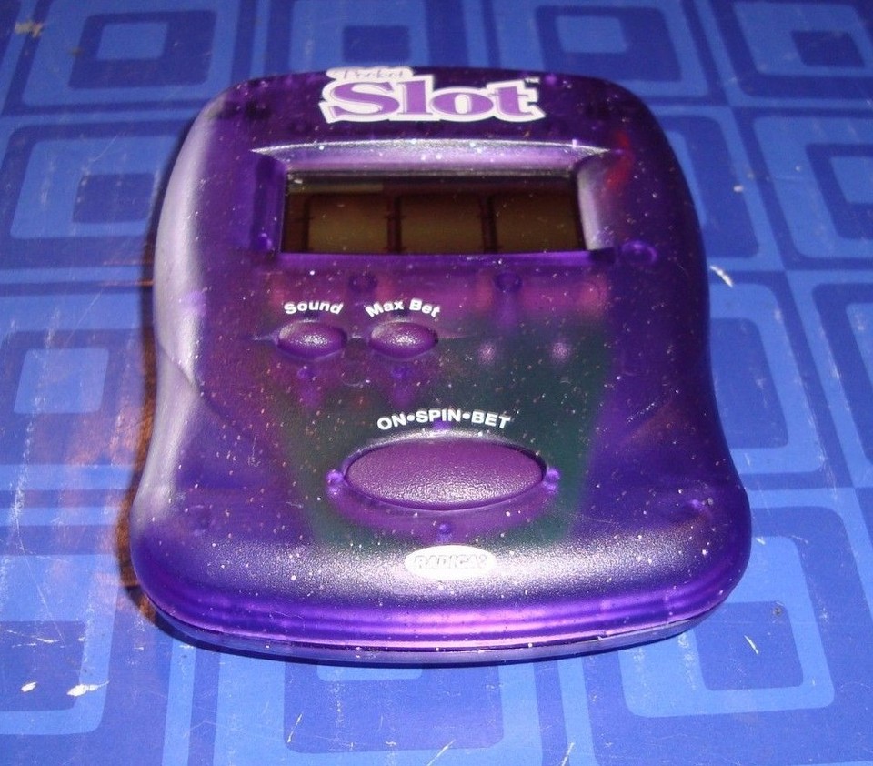 POCKET SLOT ELECTRONIC HANDHELD TRAVEL GAME CLEAR PURPLE Slots | eBay