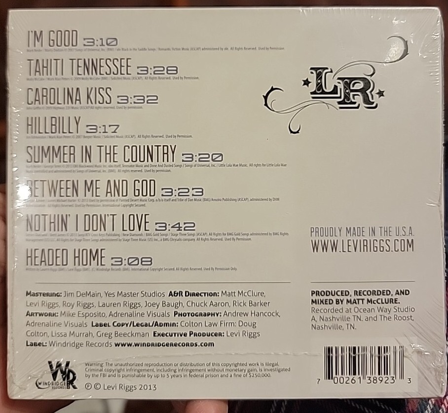 Levi Riggs, I'm Good (CD, 2013) Brand New & Sealed! | eBay