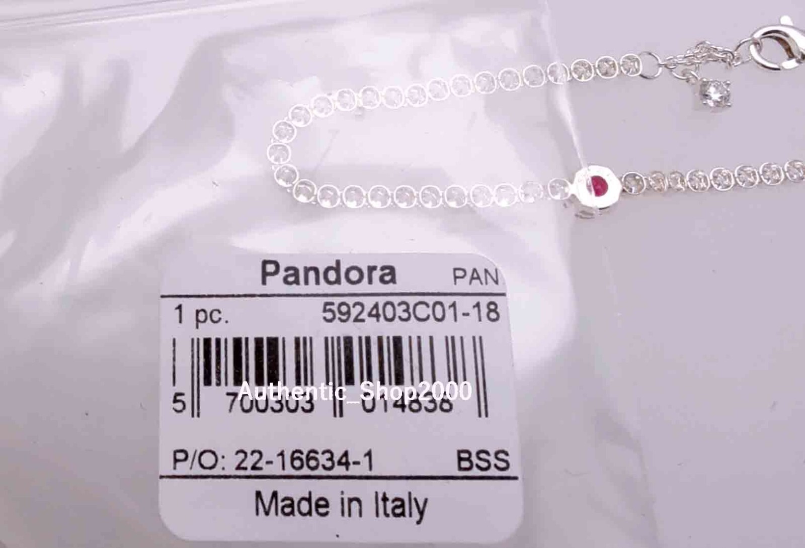 NEW Authentic PANDORA 925 ale Red Sparkling Round Pavé Tennis Bracelet ...