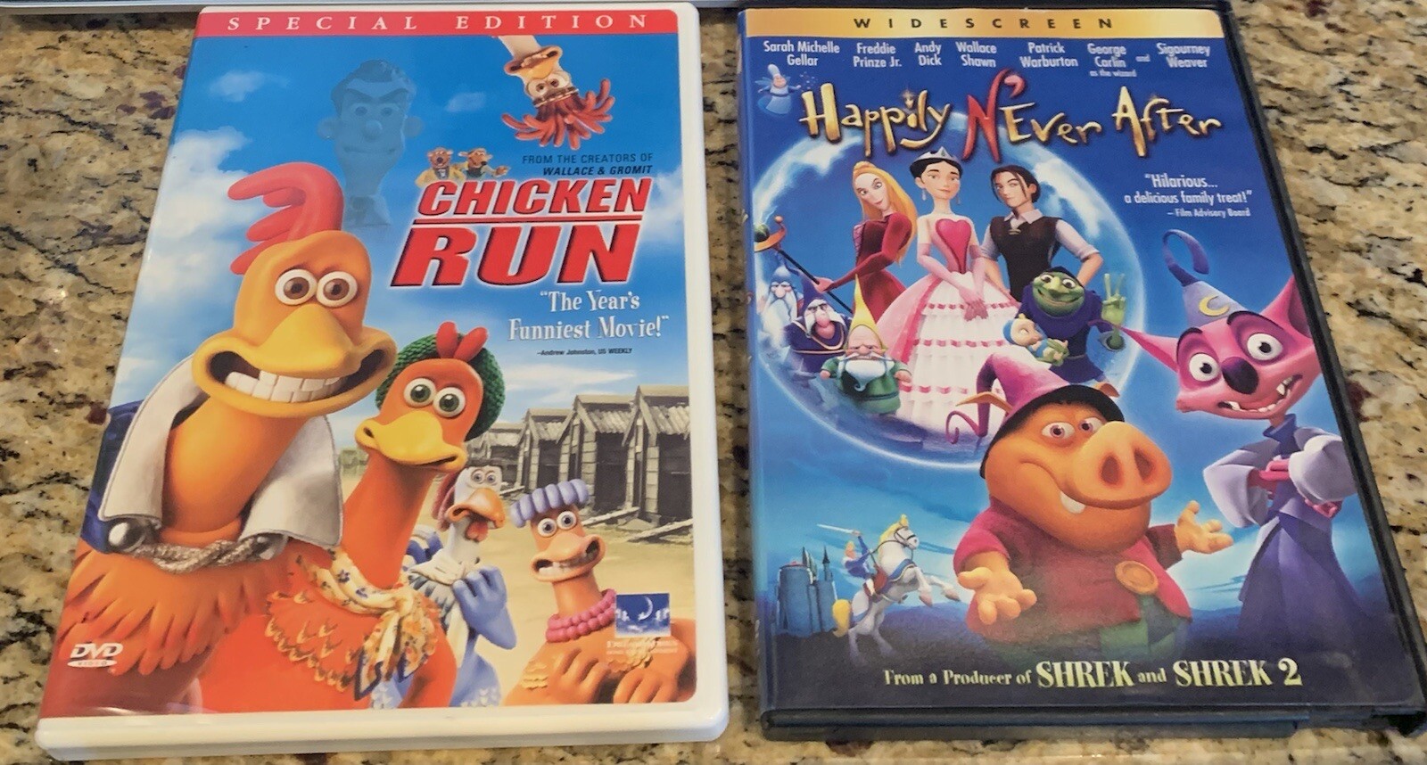 Happily Never After/ Chicken Run (2 DVD Lot) Sarah Michelle Gellar | eBay