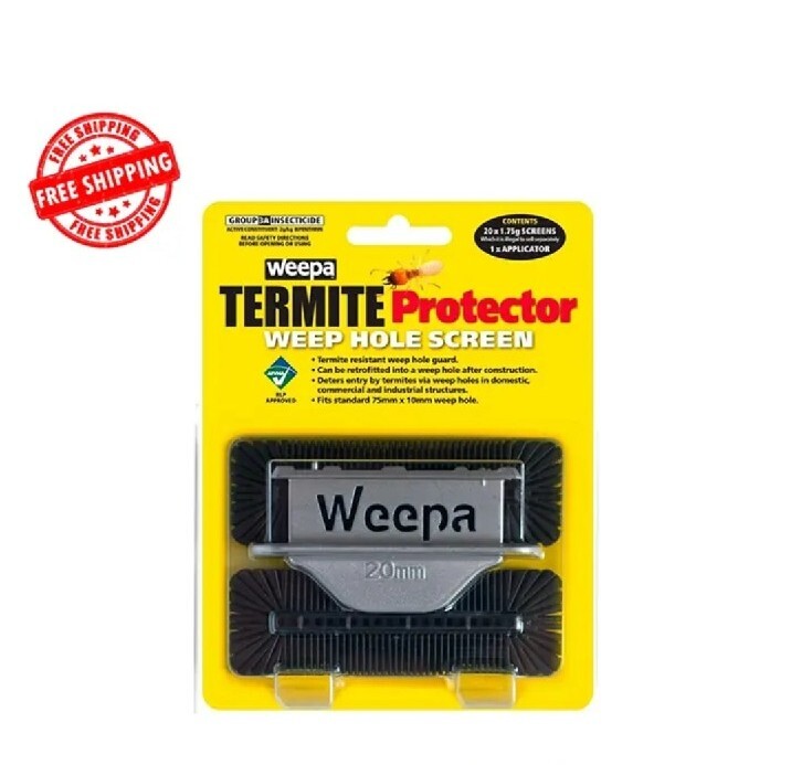 Weepa Termite Protector Weep Hole Screen - 20 Pack STOP TERMITES BRICK ...