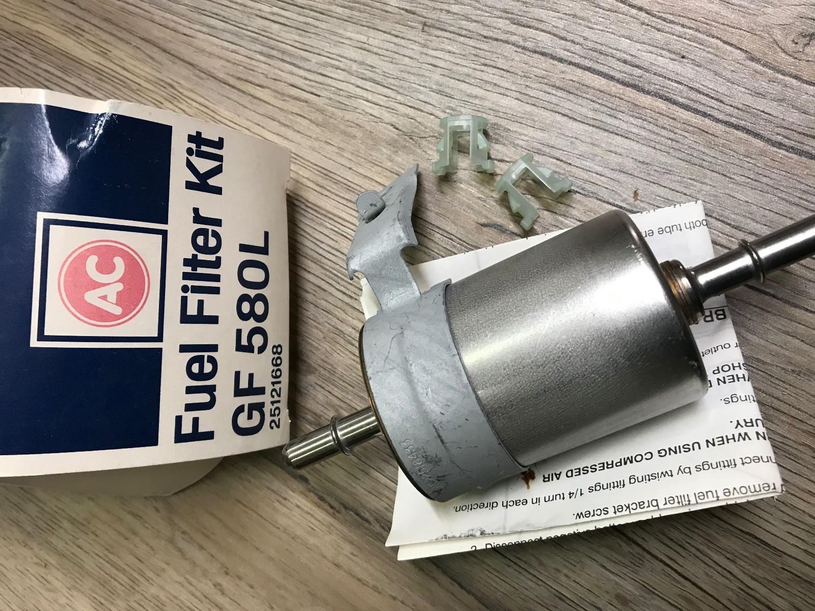 90 91 92 CHEVROLET BERETTA CORSICA NOS GM A/C DELCO FUEL FILTER GF-580L ...