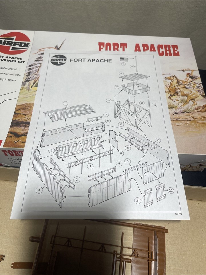 Fort Apache & Figurines Set. by AIRFIX, Series 6 #06703 | eBay