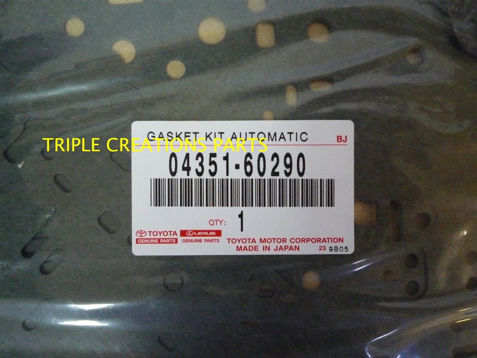 GENUINE Toyota 04351-60290 GASKET KIT AUTO TRANSMISSION OVERHAUL ...