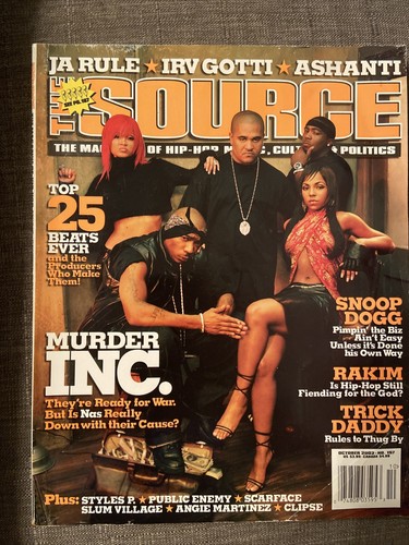 Murder INC Legend Ja Rule signed The Source Magazine Autographed ...