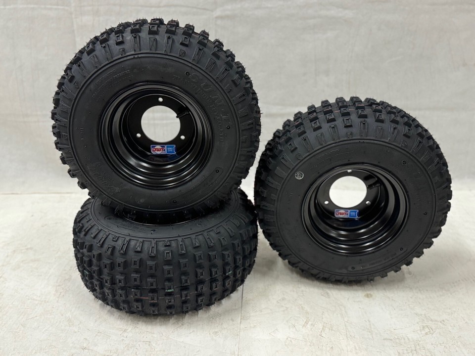 Honda ATC 70 DWT Black Front and Rear Wheels Rims Sunf A011 Trails XC ...