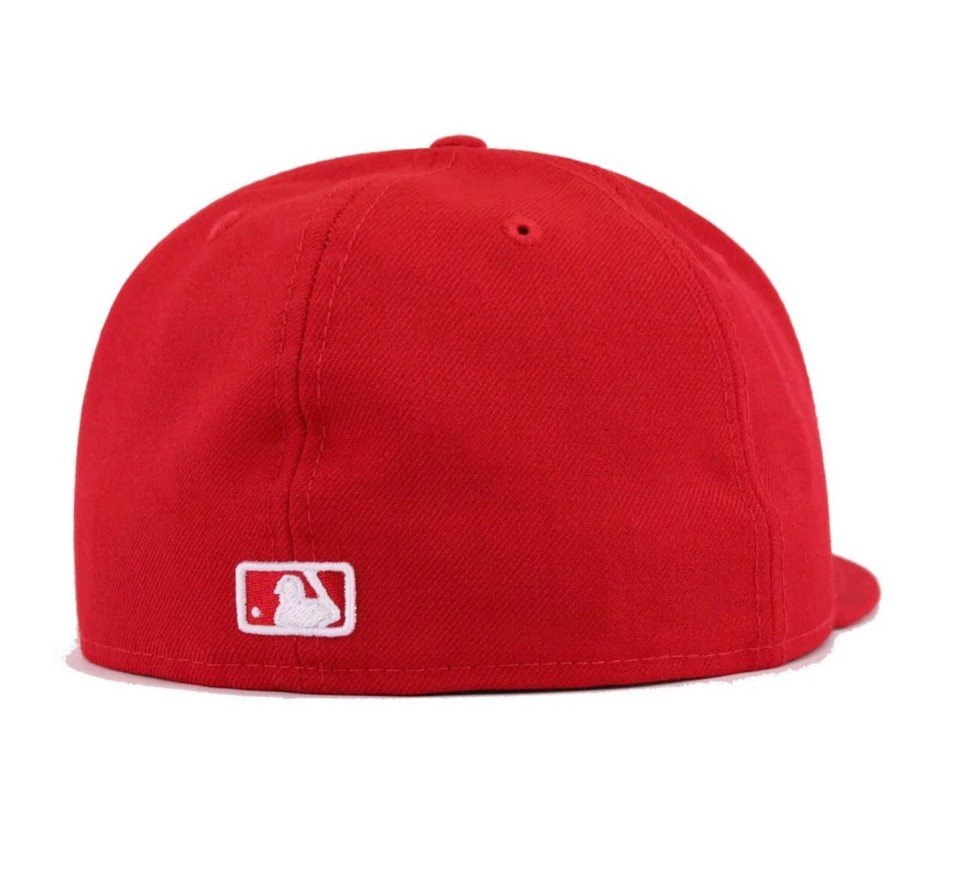 New Era New York Yankees 59FIFTY Fitted Hat Cap Red / Gray UV Size 7 3/ ...