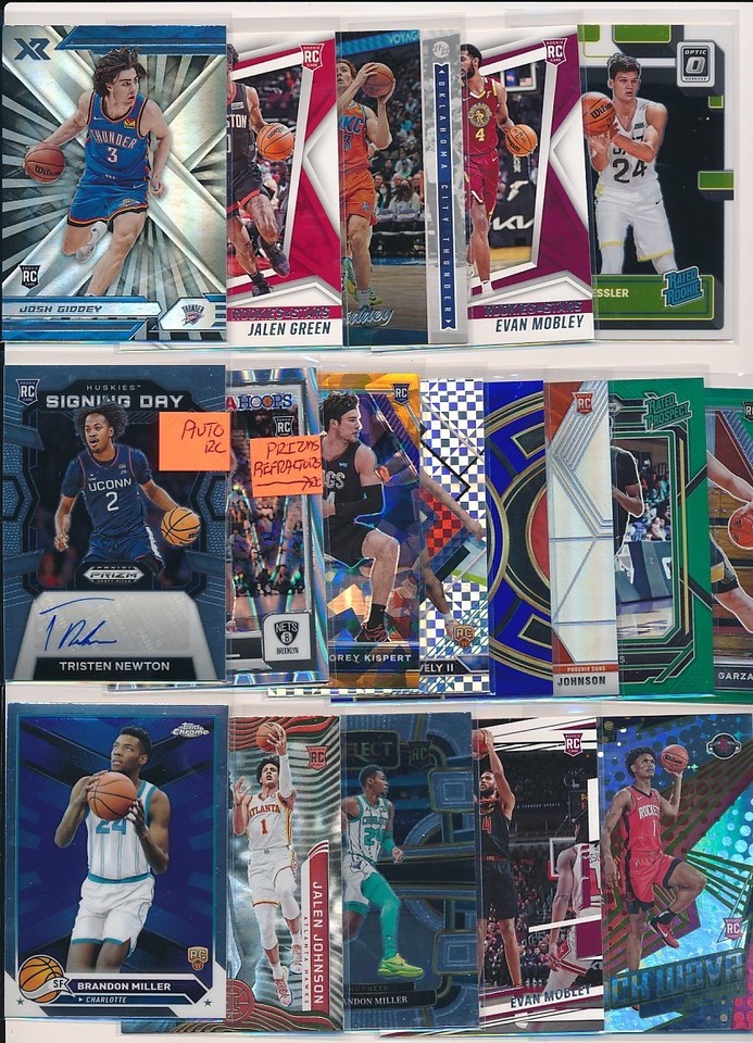 PREMIUM 1000 CARD NBA AUTO JERSEY #'D ROOKIE BASKETBALL CARD LOT ...