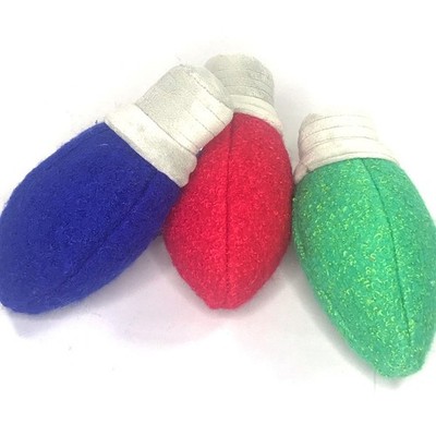 Plush Christmas Light Bulb Dog Toy | eBay