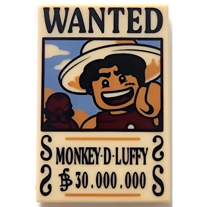 NEW LEGO® One Piece WANTED POSTER Collectible Tiles / YOU PICK! / LUFFY ...