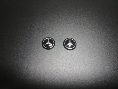 2X 14 MM EMBLEMS (LOGO) FOR MERCEDES BENZ - KEY FOB REPLACEMENT STICKER ...
