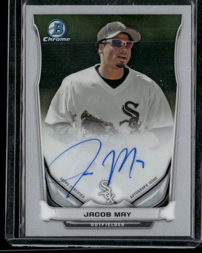 2014 Bowman Chrome Jacob May BCAP-JM Prospect Autographs AU Auto ...