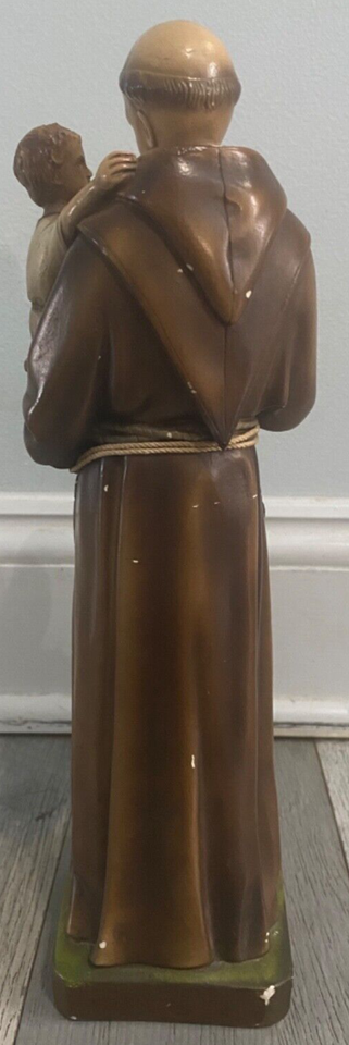 GLORIOUS VINTAGE ST. ANTHONY W/ CHRIST CHILD STATUE FROM NUNS CONVENT ...