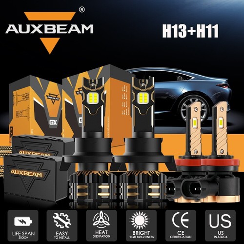 For Ford Flex 2009-2019 AUXBEAM 6500K LED Headlight Hi/Lo + Fog Light ...