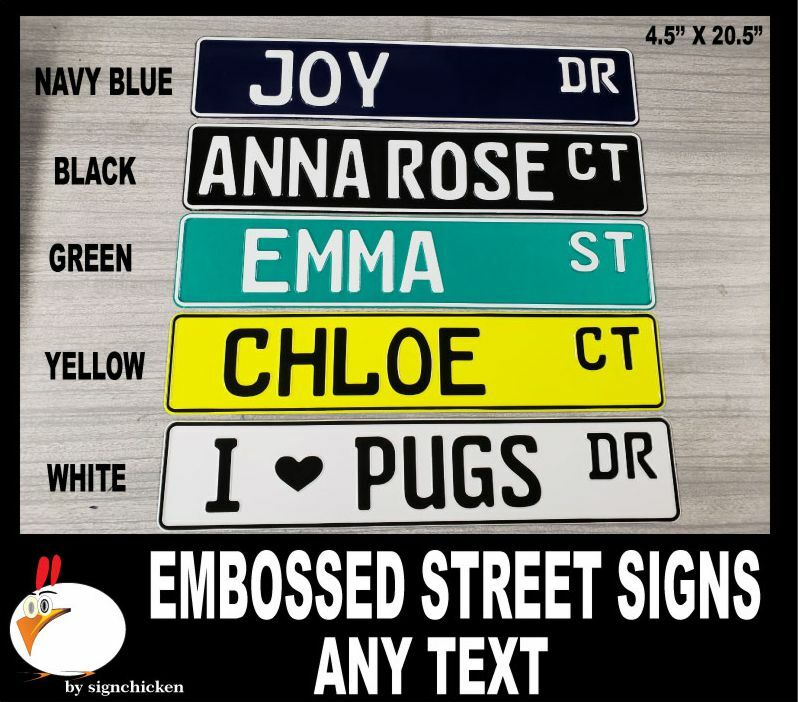 Custom Made Street Signs Personalized Street Signs Customized Custom
