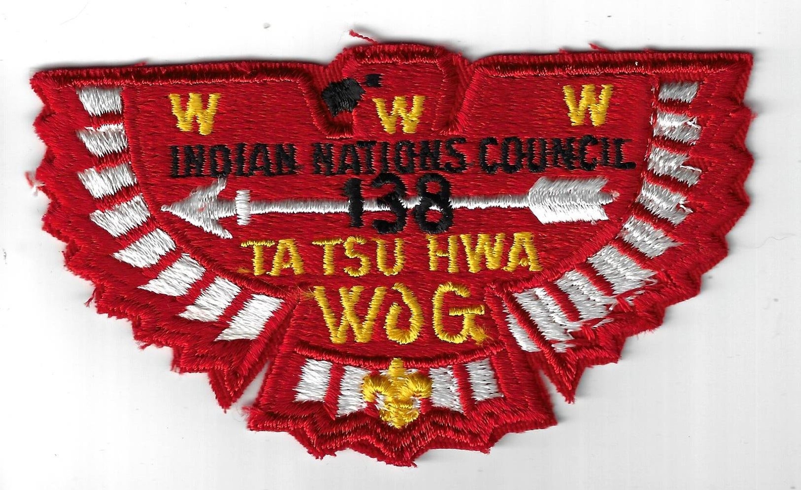 OA 138 Ta Tsu Hwa WWW Flap RED Bdr. Indian Nations Council [GA-1221] | eBay