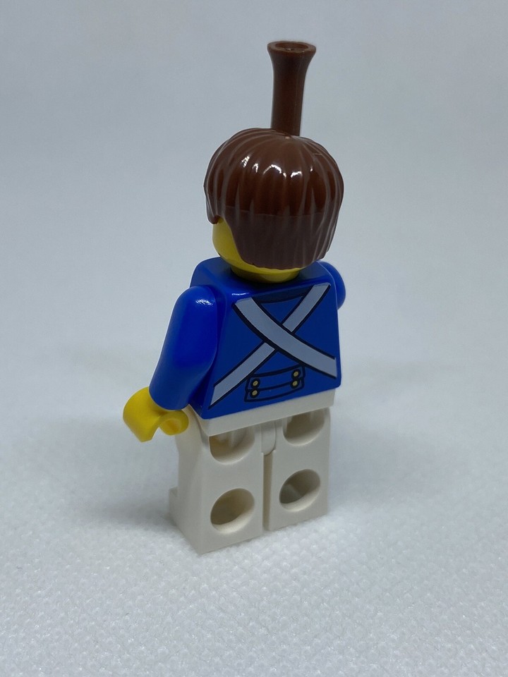 LEGO Pirates Imperial Bluecoat Soldier Sweat Drops Brown Hair New from ...
