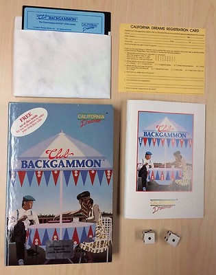 Commodore 64 C64 Game CLUB BACKGAMMON California Dreams CIB Complete in Box | eBay