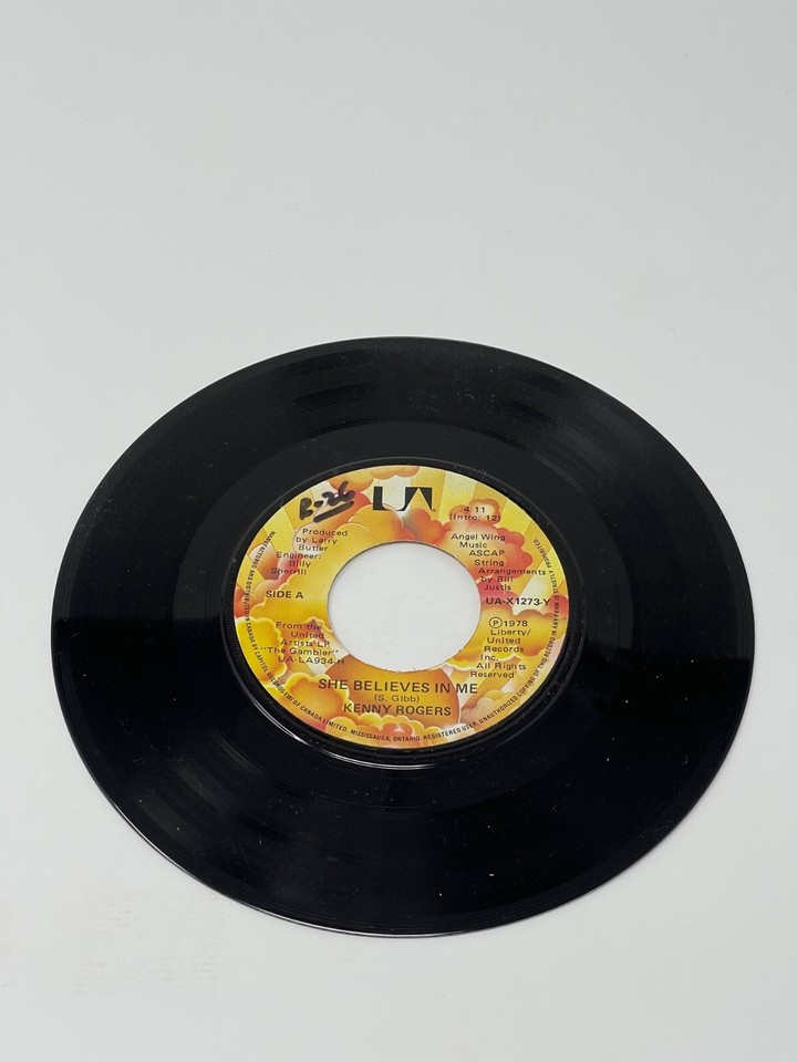 Kenny Rogers - "She Believes in me" & "Morgana Jones" 45 RPM (#842) | eBay