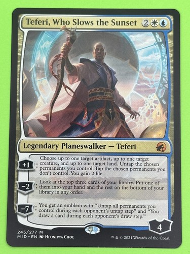 Teferi, Who Slows the Sunset NM MTG Innistrad: Midnight Hunt mythic ...