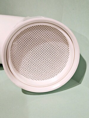 3" PVC Vent Termination, 3.50" OD, Fine Mesh Screen, All Plastic for 3 ...