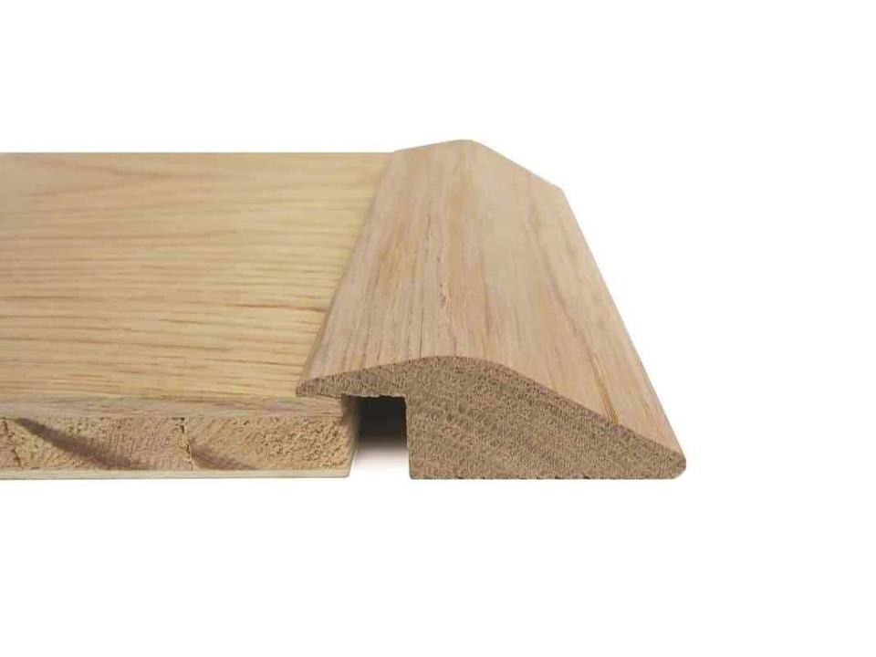 15mm Ramp Reducer Solid Oak Wood Floor Door Threshold Trim Profile ...