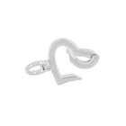 Sterling Silver Self Closing Heart Shortener Enhancer Swivel Spring ...