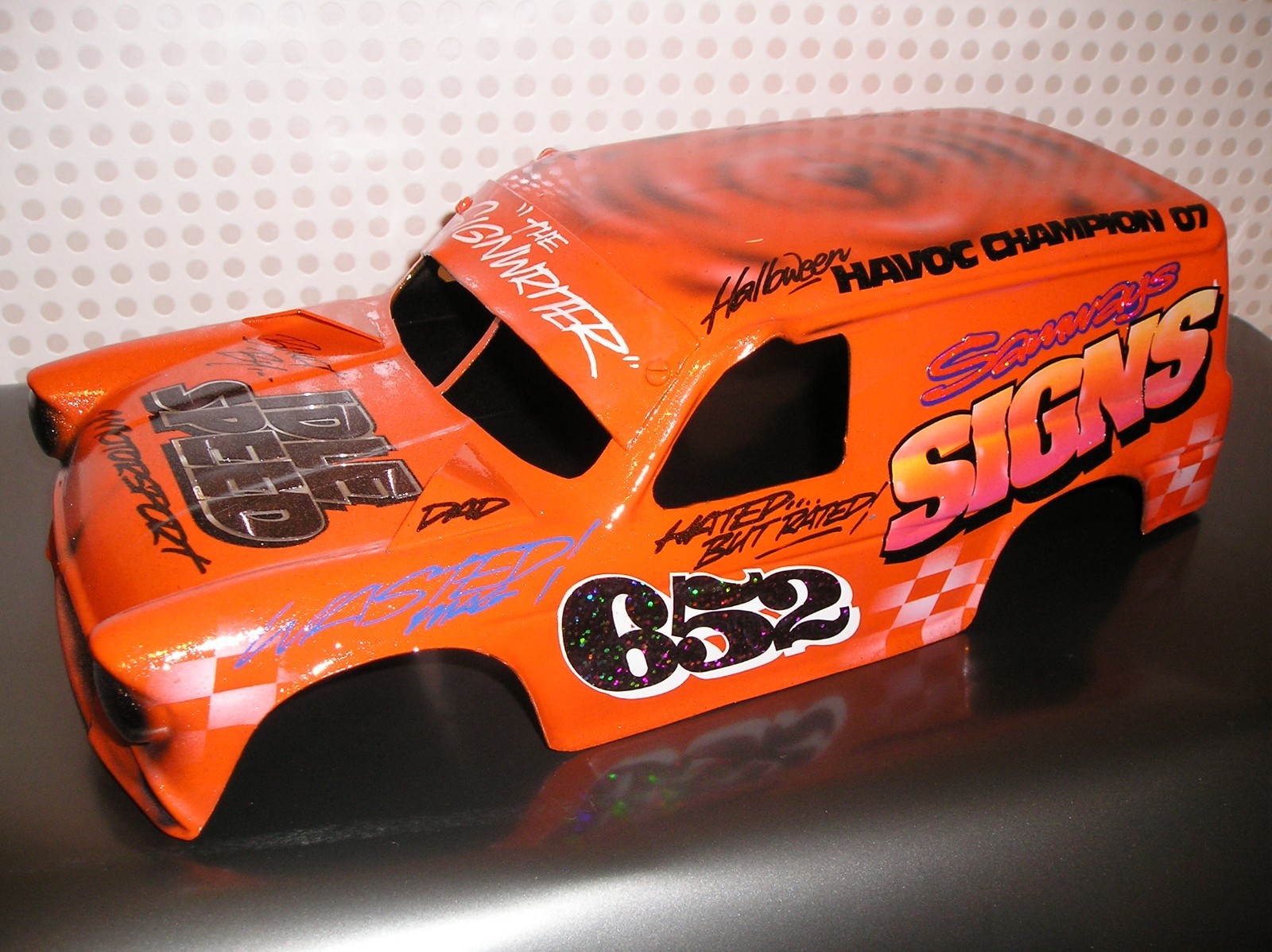 Kamtec Anglia Van 602 Banger body ABS RC Racing | eBay UK