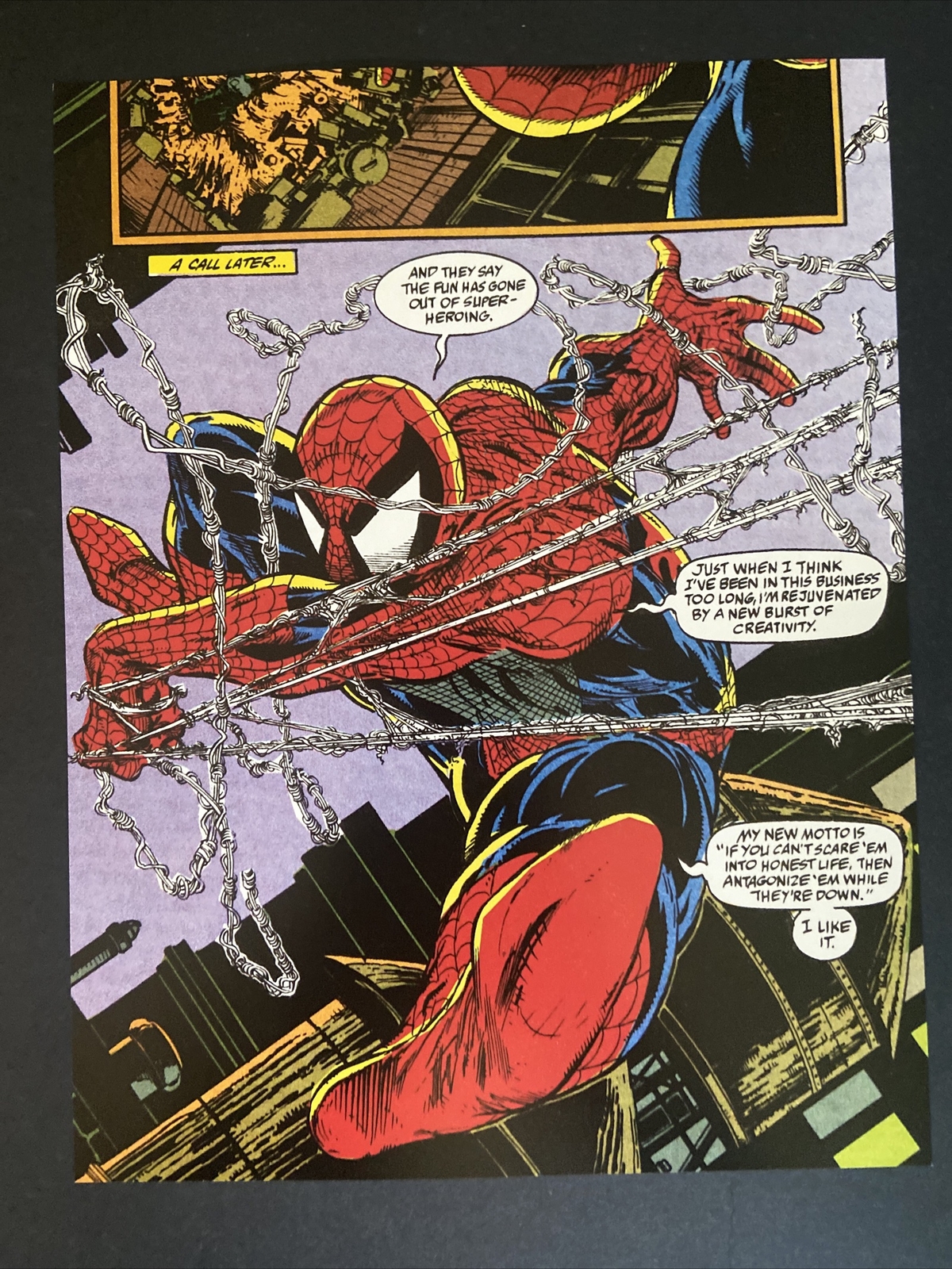 Spider-Man Interior Marvel Comic Book Poster 8.5x11.5 Todd McFarlane | eBay