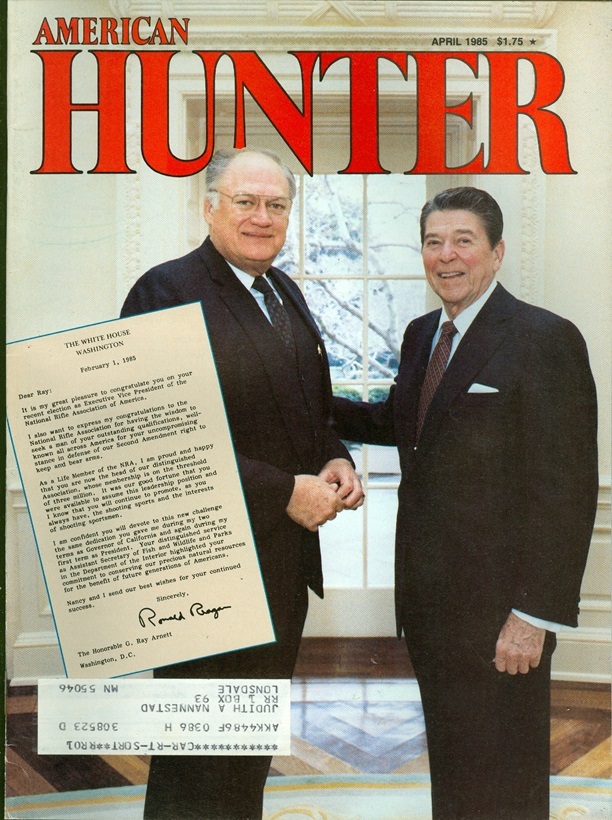 1985 The American Hunter Magazine: President Ronald Reagan & Ray Arnett ...