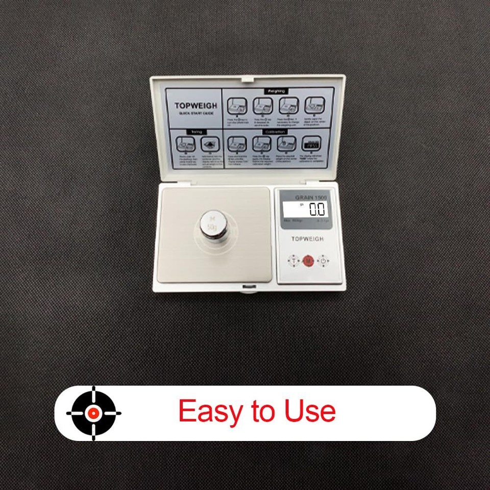 Reloading Scale Metal Powder Pan Grain 1500 Grains X 0.1Gn Powder Scale ...