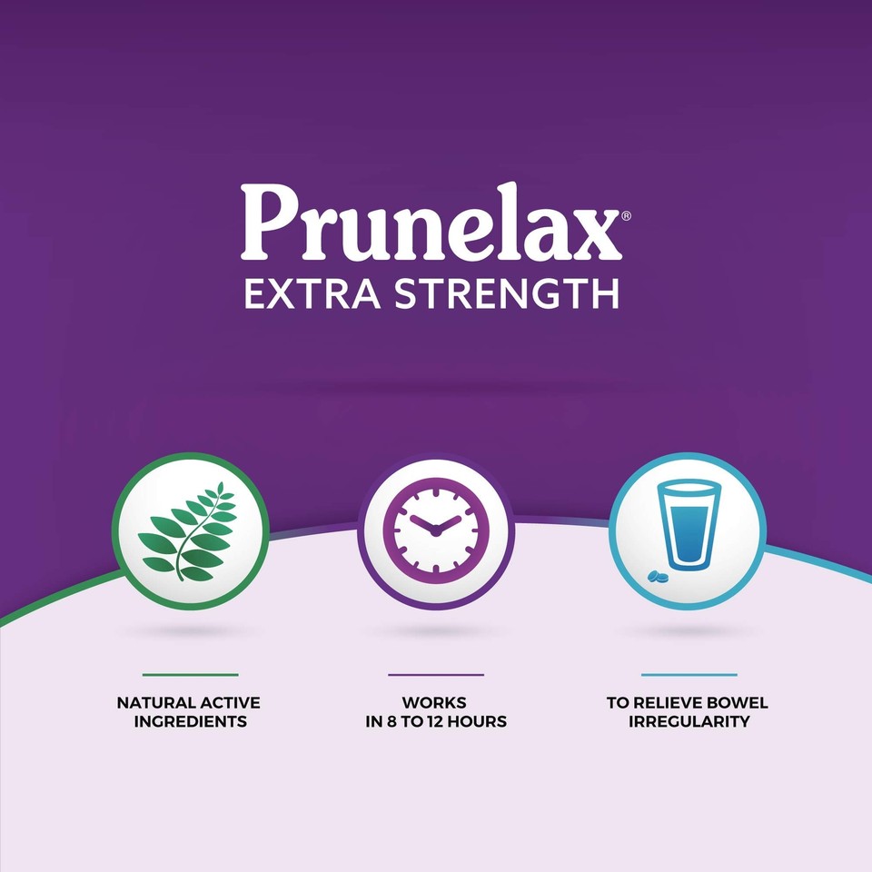 Prunelax Tablets - Extra Strength Natural Laxative Supplement ...