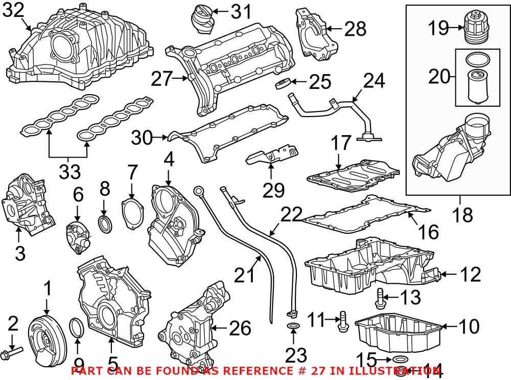 Genuine OEM Mopar Passenger Right Upper Engine Valve Cover For Ram 1500 ...