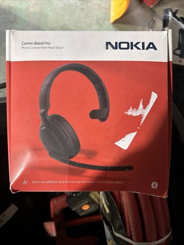 Nokia CB-301 Comm Band Pro 2-in-1 Convertible Wireless Headset Black ...