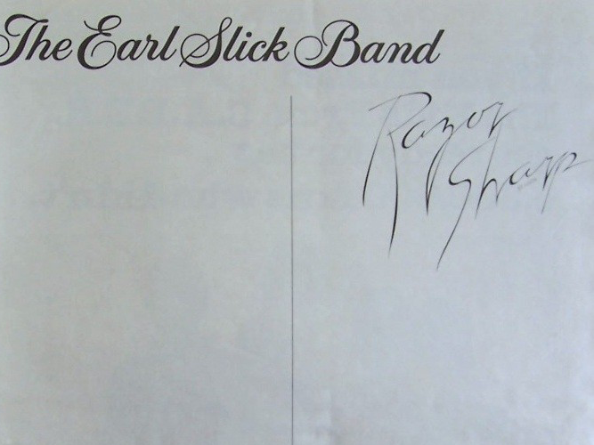 EARL SLICK BAND 1976 original POSTER ADVERT RAZOR SHARP David Bowie ...
