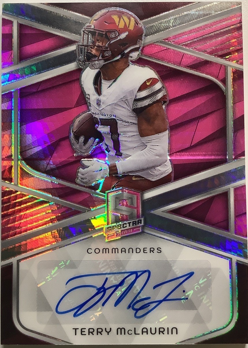 2024 Panini Spectra - Signatures Terry McLaurin #SIG-TMN Neon Pink ...
