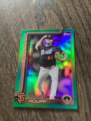 LANDEN ROUPP 2025 TOPPS UPDATE SERIES BASEBALL GREEN FOIL GIANTS #’d To ...