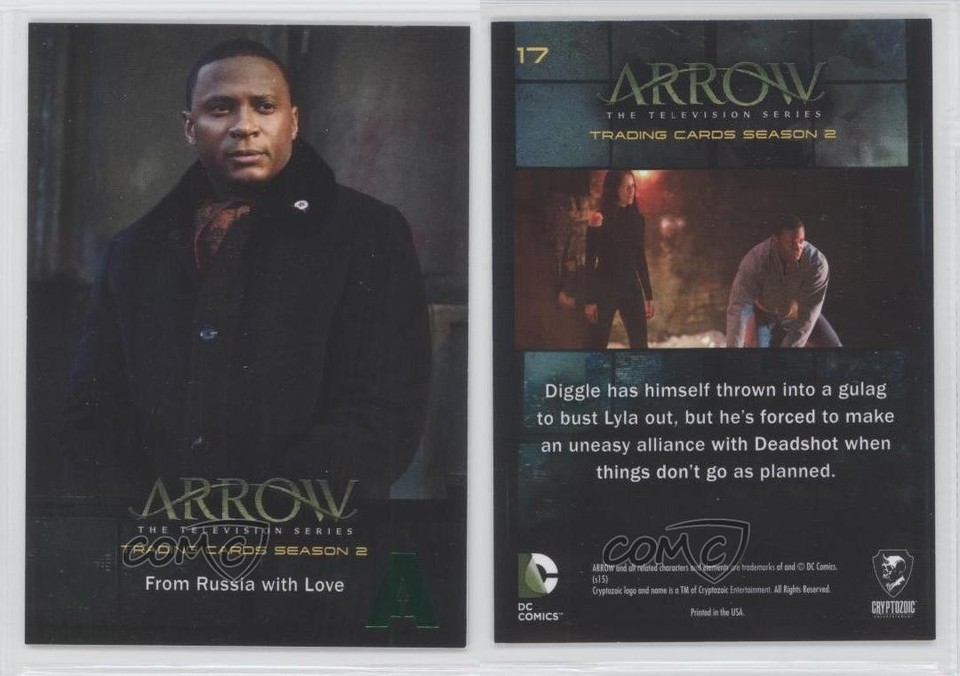2015 Arrow Season 2 Green Foil Stamp John Diggle From Russia With Love ...