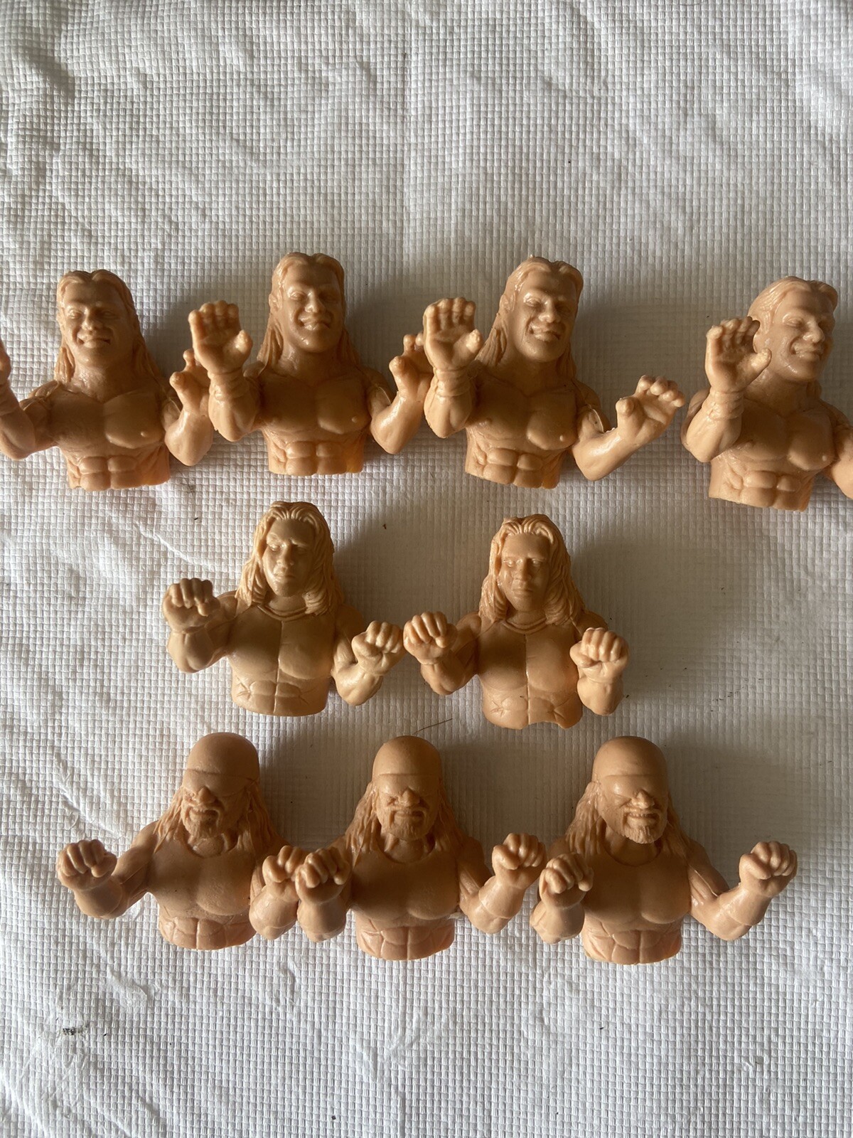 1999 UNPAINTED Thumb Wrestlers Finger Fighters Puppets WCW WWE WWF | eBay