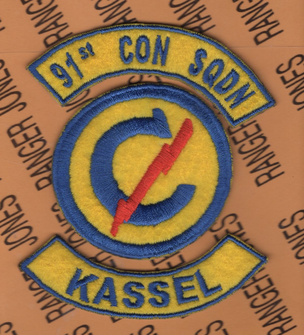 US Army 91st Constabulary Squadron KASSEL Germany patch tab set | eBay