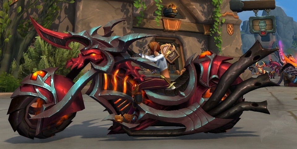 WORLD OF WARCRAFT Hateforged Blazecycle Mount - WoW - Mountain Dew - UK ...