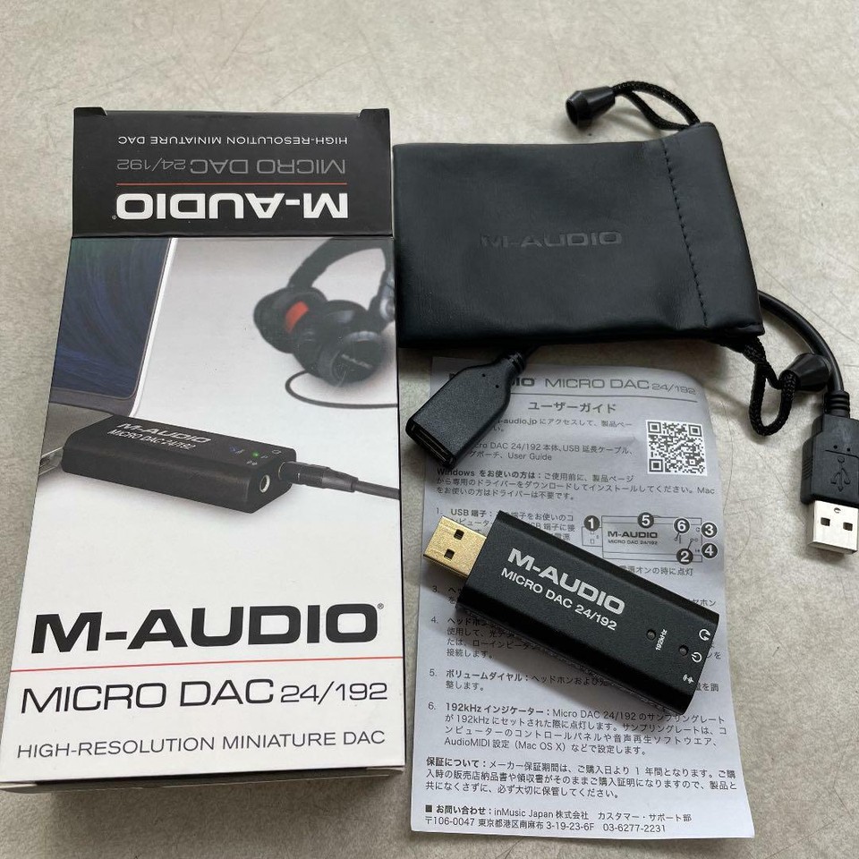 M-AUDIO Micro DAC 24/192 hi-res Portable Digital-to-Analog Converter ...