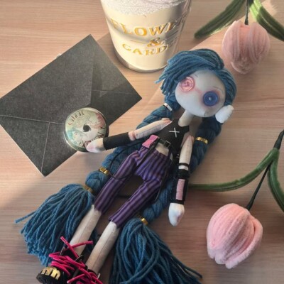Jinx Handmade Arcane Plush | League of Legends Doll Toy | Collectible ...
