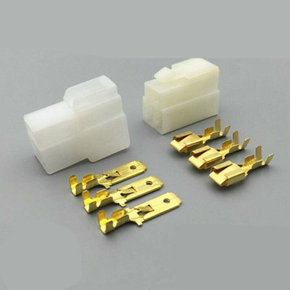 3Pin 10kits Automotive Electrical Male Female Cable Terminal Plug Wire ...