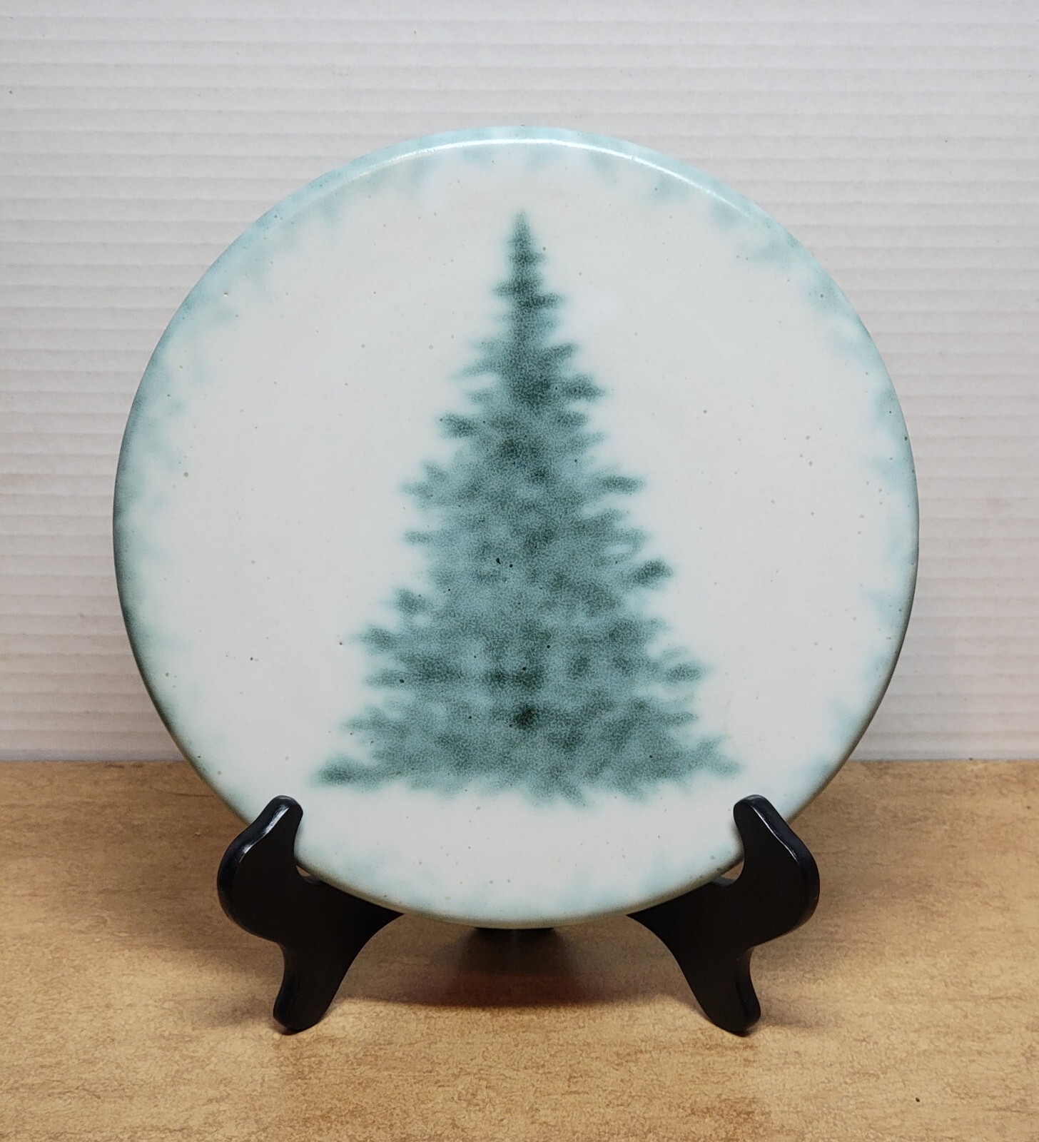 1993 PYSHT POT Christmas Tree ~ Hanging 7-3/4" Ceramic Trivet Holiday ...