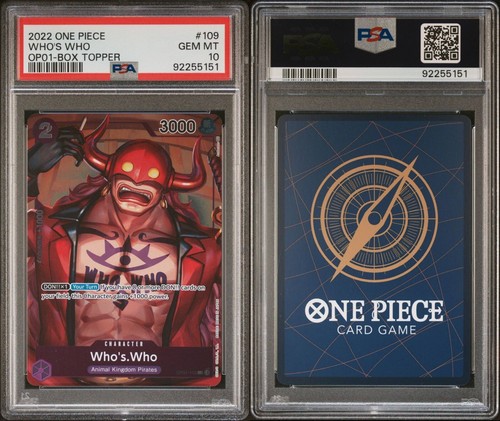 2022 Who's.Who Box Topper OP01-109 Romance Dawn One Piece PSA 10 | eBay
