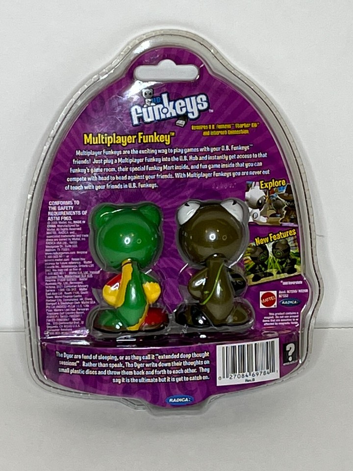 U.B. FUNKEYS "DREAM STATE" (S3) MULTIPACK - TIKI (brown) & DYER (green ...